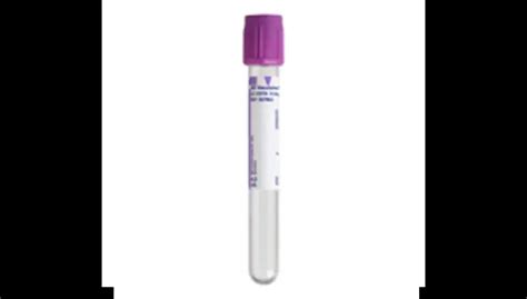 Bd Vacutainer K3edta Tube 2ml Translucent Lavender X 100 Midmeds