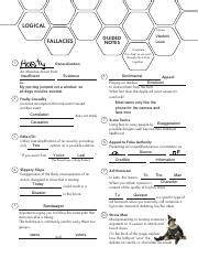 Fallacies Handouts Pdf LOGICAL Name FALLACIES Complete This Sheet As We Work Through The