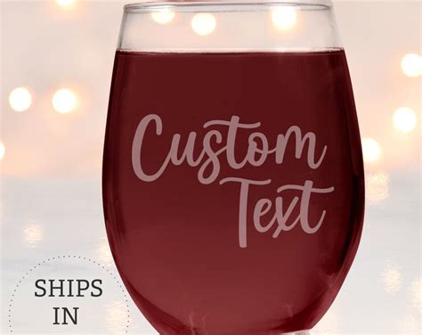 Personalized Wine Glasses Personalized Stemless Wine Glasses
