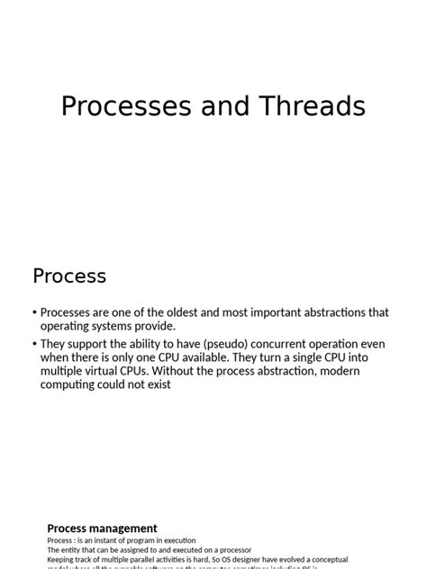 Chapter2 Processes And Threads Pdf Thread Computing Process