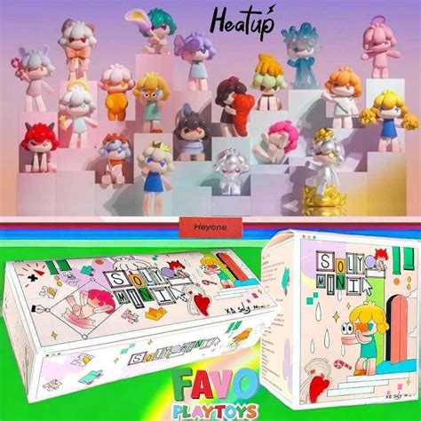 Promo Heyone Heatup X Soly Mini Beans Emotion Series Blind Box Figure