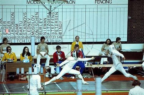 Jim Fox And Boris Onischenko During Their Infamous Fencing Bout At The 1976 Montreal Olympics As