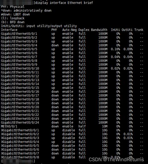 华为交换机日常维护命令