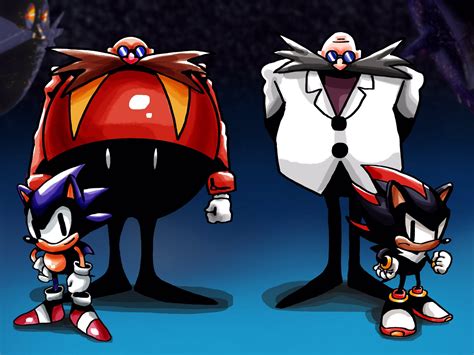 Sonic The Hedgehog Shadow The Hedgehog Dr Eggman And Gerald