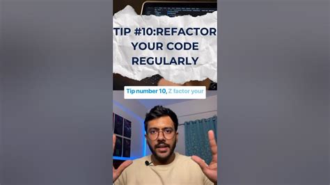 Tip 10 Refactor Your Code Regularly Shorts Coding Programming