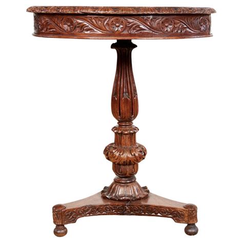 Anglo Indian Padouk Tripod Table Yew Tree House