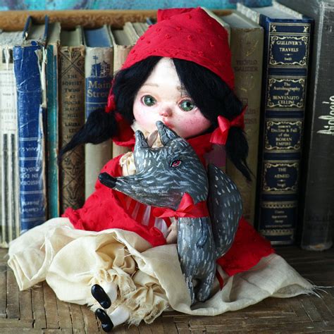 Little Red Riding Hood Art Doll By Danita Handmade Original Toy Doll