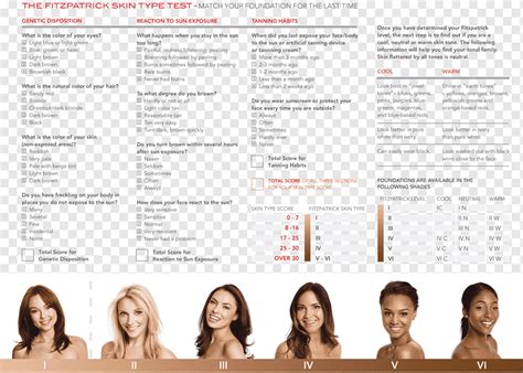 The Fitzpatrick Skin Type Test Advertisement Fitzpatrick Scale Human