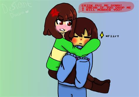 Frisk Flirts With Chara By Xdistantdawnx On Deviantart