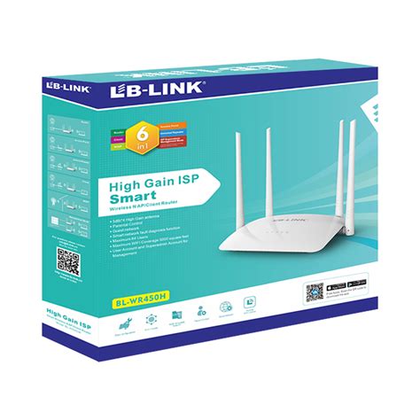 Lb Link Bl Wr450h 300m Wireless Nap Router 1 2 Lan Multi Mode 6 In1 4 5dbi Antennas Super