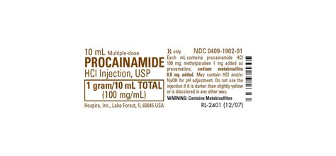Procainamide Hci Injection While Breastfeeding