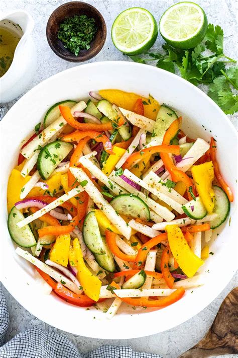 Jicama Salad With Cilantro Lime Dressing Jessica Gavin