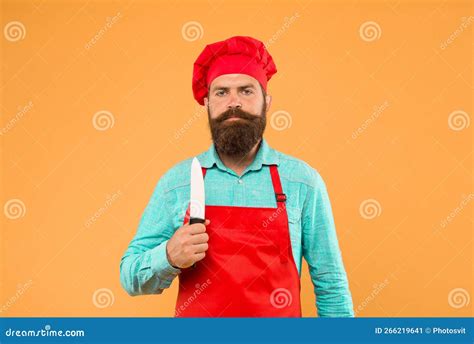 Safety First Chef Using Ceramic Knife Sharp Edge Useful For Cutting