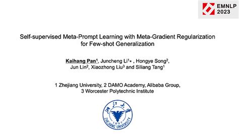 Self Supervised Meta Prompt Learning With Meta Gradient Regularization