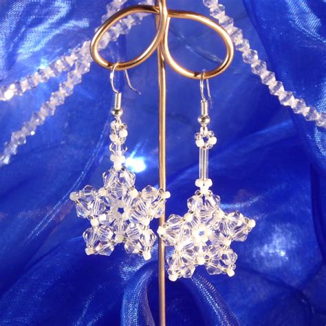 Snowflake Earrings Etsy