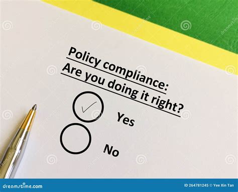 Questionnaire About Procurement Stock Image 264781075