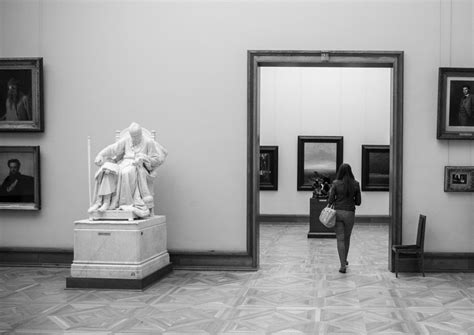 Wallpaper Sculpture Statue Museum Interior Design Art Bw Dlux4