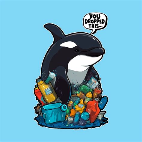 Orca Whale Killer Design You Dropped This Trash By Gnarly