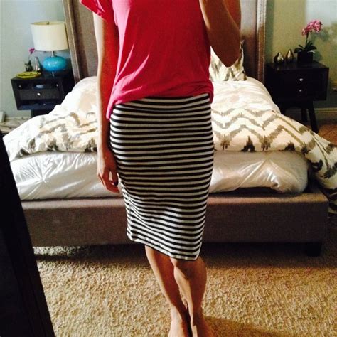 Old Navy Skirts Sold Striped Pencil Skirt Poshmark