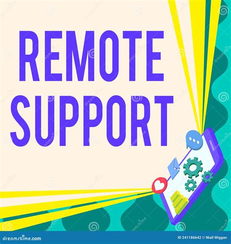 Conceptual Caption Remote Support Business Idea Help Endusers To Solve