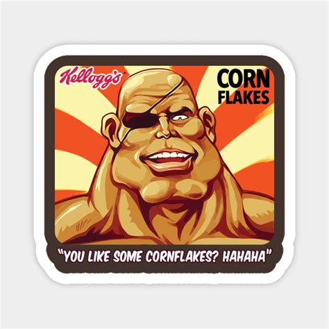 Cornflakes Video Game Fighter Meme Fighter Magnet Teepublic