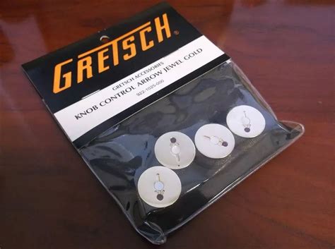 Genuine Gretsch Knobs 4 With Arrow And Red Jewel Gold 922 1025 000