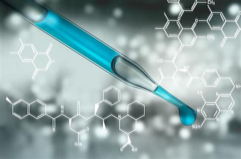 Premium Photo Digital Composite Image Of Chemical And Molecular Structure