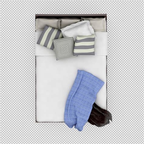 Premium Psd Bed 3d Render
