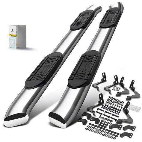 Ram 1500 6 Inch Oval Bent Side Step Bars Chrome 09 18 Ram 1500 Crew