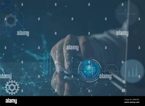 Software Engineer Coding On Laptop Computer With Innovation Technology Interface Stock Photo Alamy