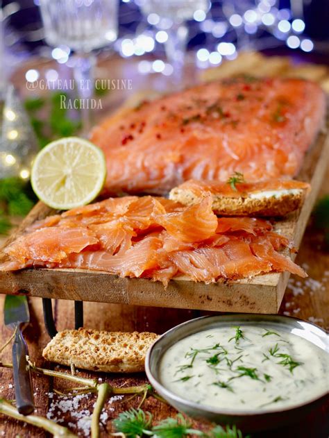 Homemade Salmon Gravlax With Dill Sauce Gâteau Et Cuisine Rachida