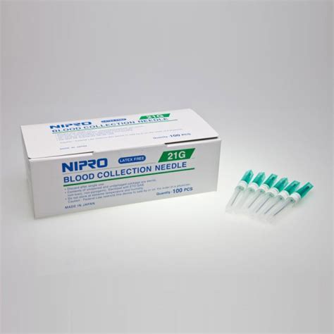 Nipro Blood Collection Needle 21gx1 Nipro Medical Corp NM 21G38 Labnet Supplies