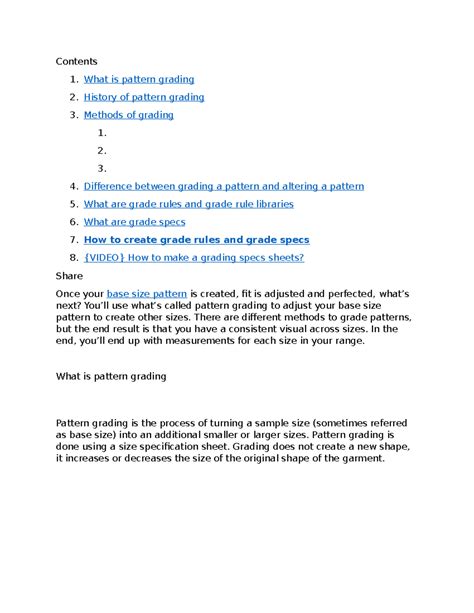 Gfd 319 Pattern Grading And Marker Making Techniques Explained Studocu