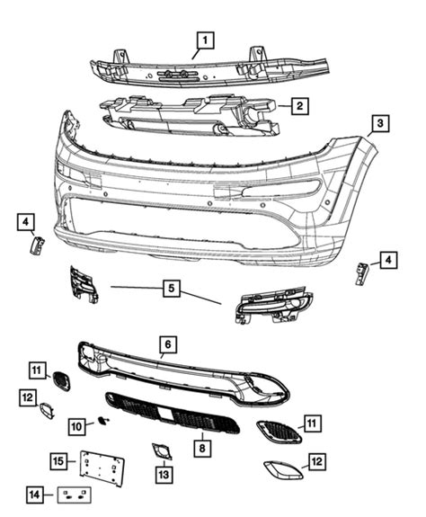Front Bumper And Fascia For 2016 Jeep Grand Cherokee Moparpart