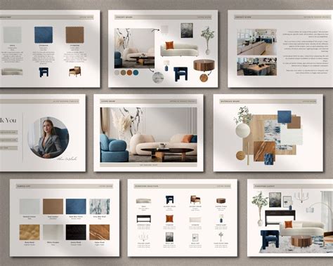 Interior Design Presentation Interior Design Project Template Client Presentation Canva Template