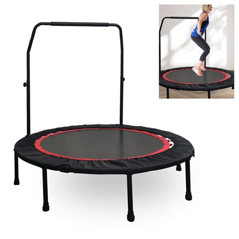 Jstuoke 48 660lbs Foldable Mini Fitness Trampoline Exercise