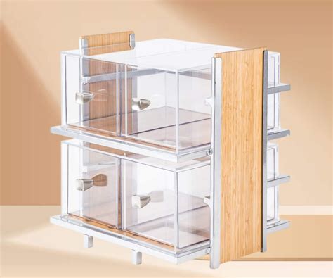 Cal Mil 14 X 11 12 X 15 Eco Modern Two Tier Bread Display Case