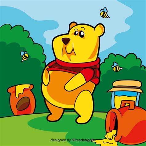 Winnie The Pooh Cartoon Vector Free Download