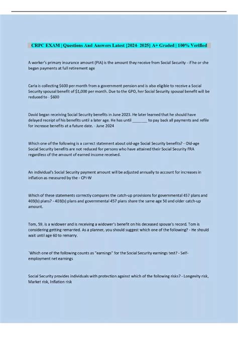 Crpc Exam Questions And Answers Crpc Stuvia Us