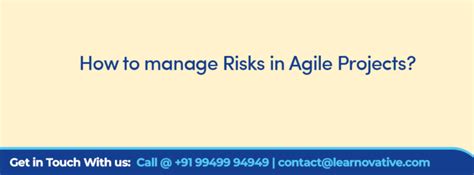 How To Manage Risks In Agile Projects Learnovative