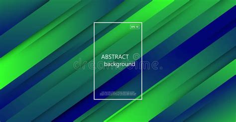Minimal Abstract Blue Green Gradient Geometric Background With Gradient Colors Stock Vector