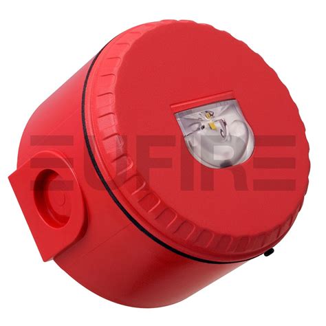 Solista Lx Wall Beacon Red Body Red Flash Deep Product Eu Fire And Security