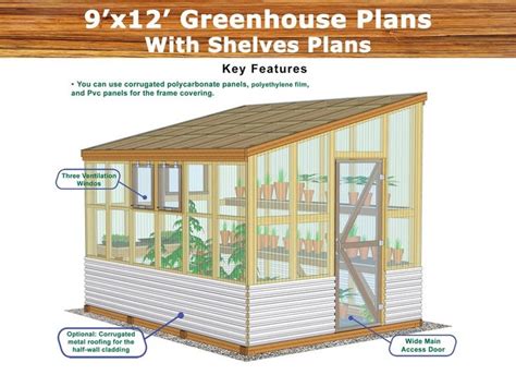 Printable Greenhouse Plans Pdf Plans Wooden Greenhouse Plans Free