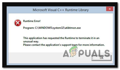 How To Fix Runtime Error Atibtmonexe On Windows