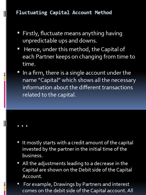 Fluctuating Capital Account Method Pdf