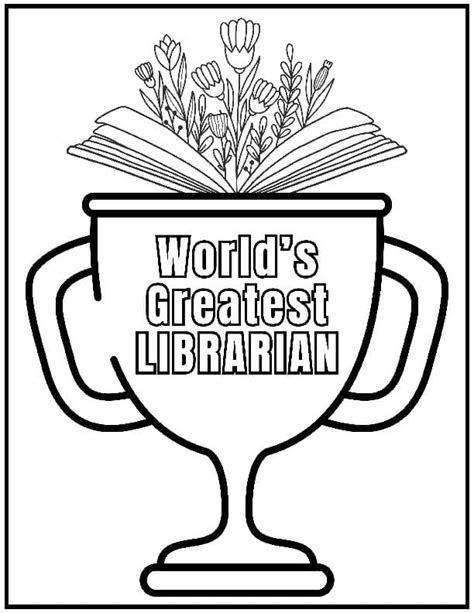 National School Librarian Day Coloring Pages By Henrycreated Tpt