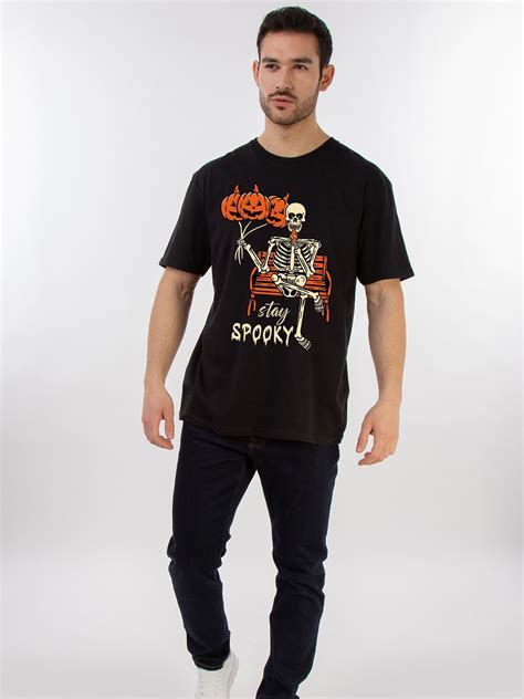 Buy Brands In Black Halloween Stay Spooky T Shirt From The Next Uk