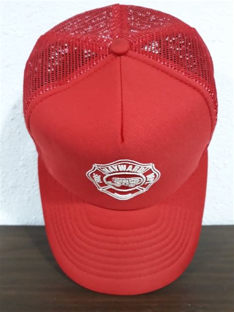 Hayward Fire Department California Red Trucker Hat Gem