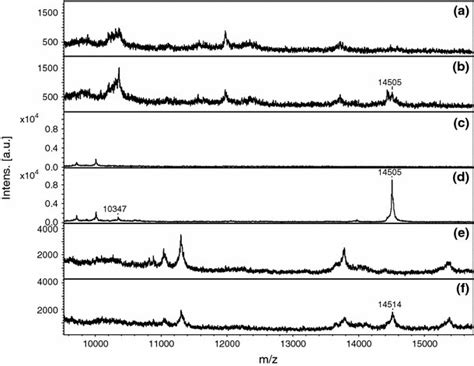 Maldi Tof Mass Spectra Of The Brain Homogenate Fractions Tris