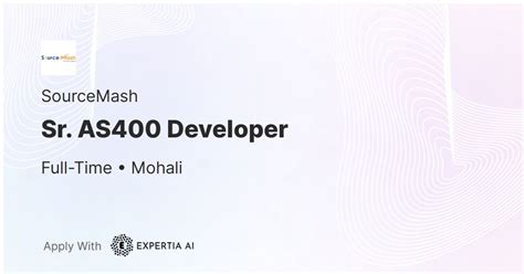 Sr AS400 Developer Job Mohali Senior